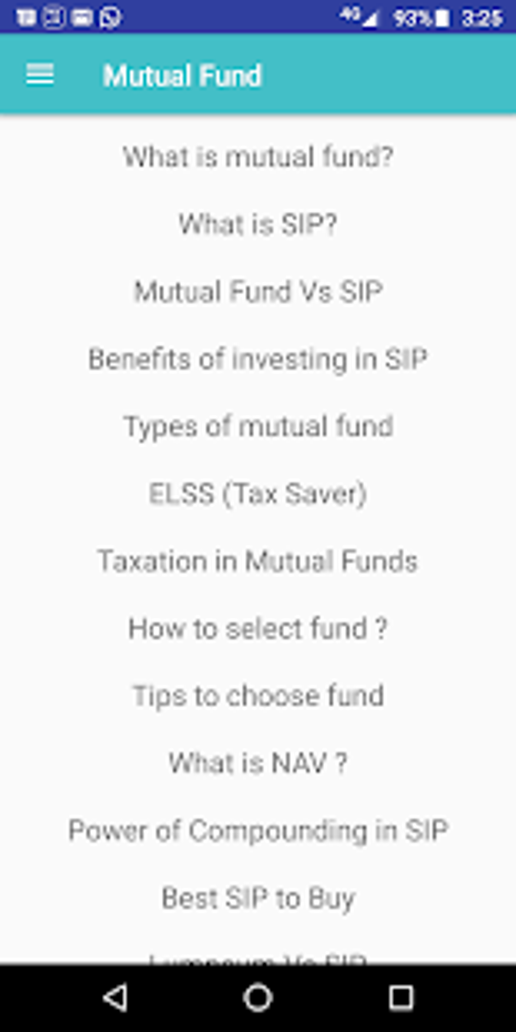 Mutual Fund Guide for Android - Download