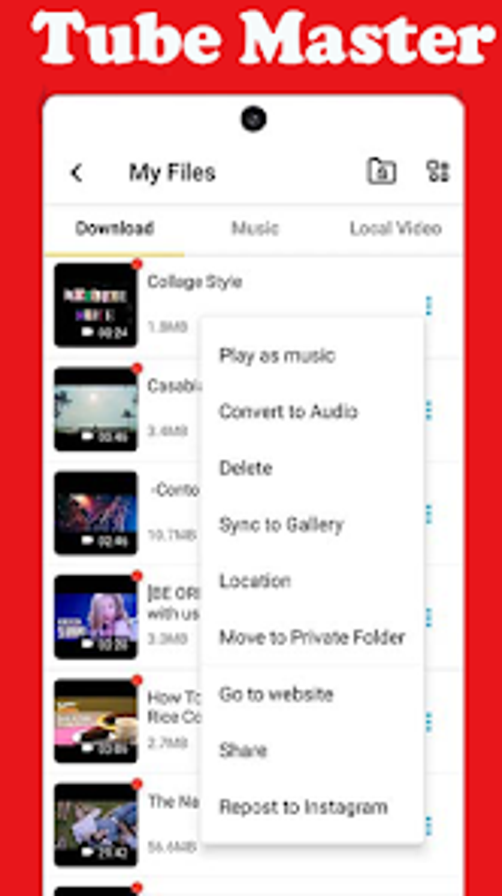 Tube Master Video Downloader para Android - Descargar