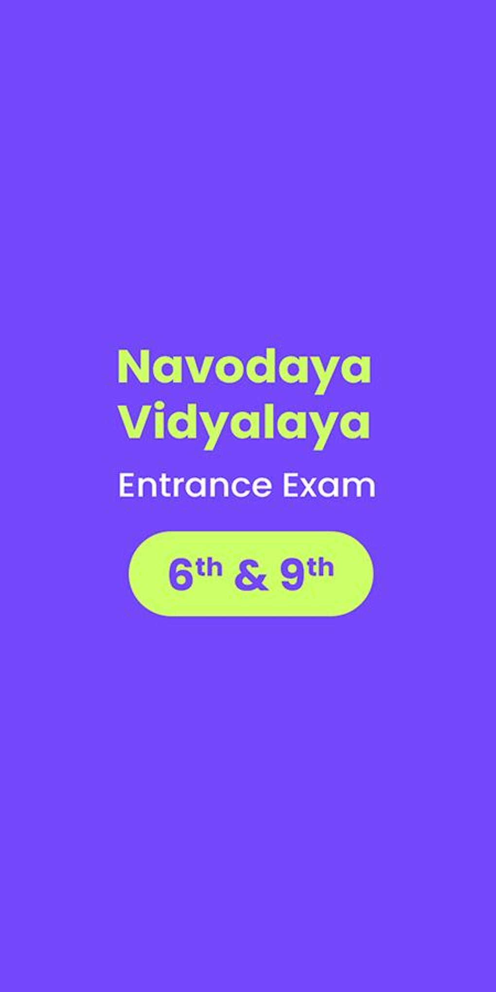 Navodaya Vidyalaya Exam 2022 for Android - Download