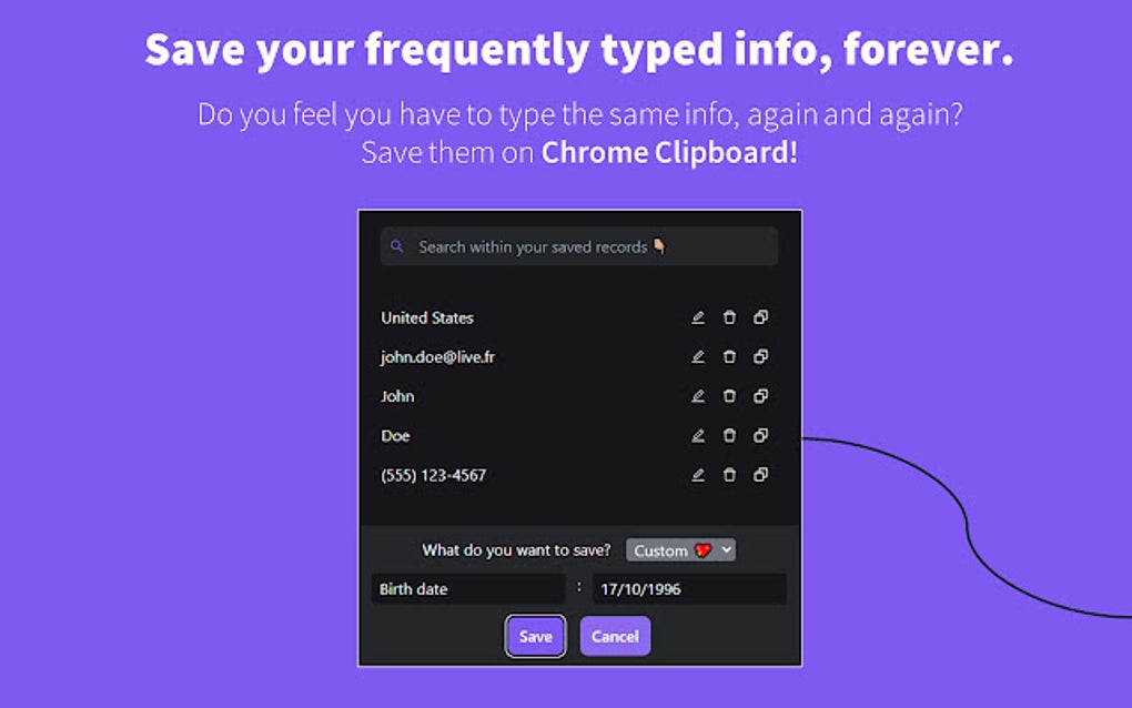 Chrome Clipboard - Type less, browse faster. para Google Chrome ...