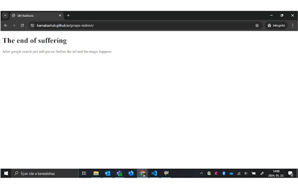 GMaps Redirector for Google Chrome - Extension Download