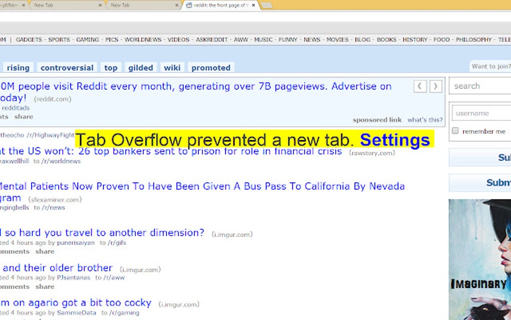 Tab Overflow pour Google Chrome - Extension Télécharger Tab Overflow pour Google Chrome - Extension Télécharger