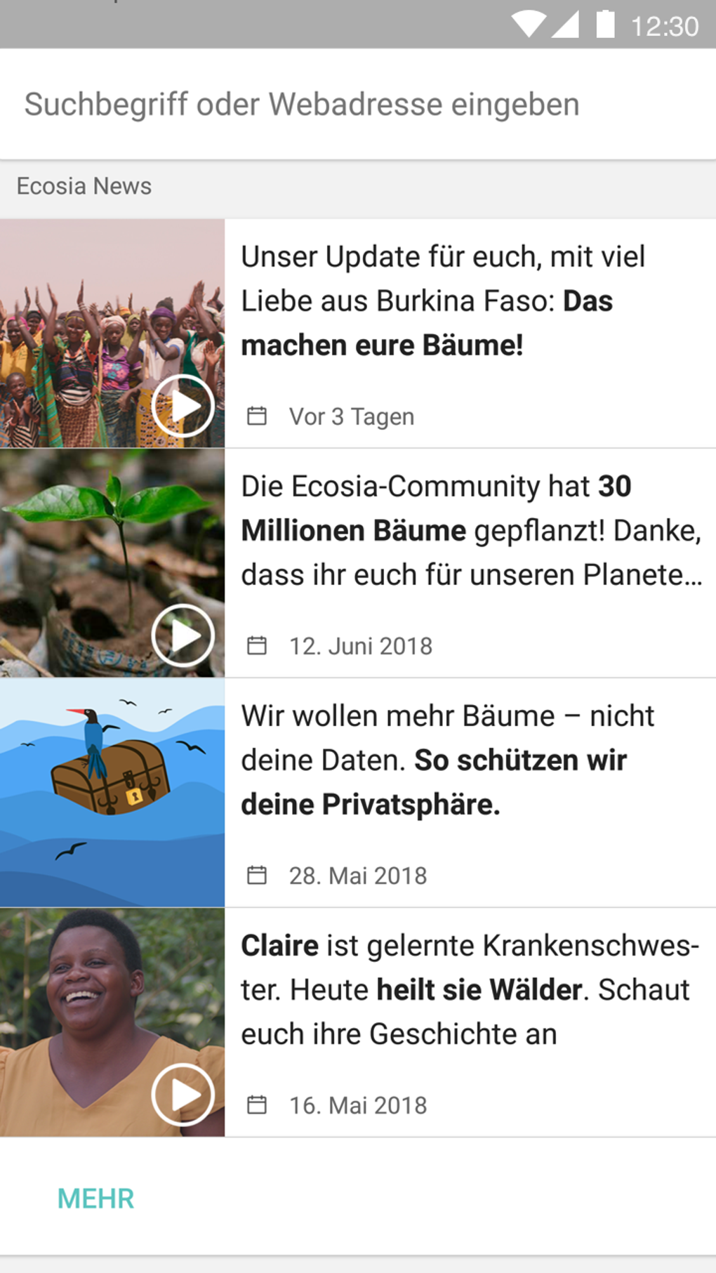 Ecosia Browser - Trees & Privacy APK für Android - Download