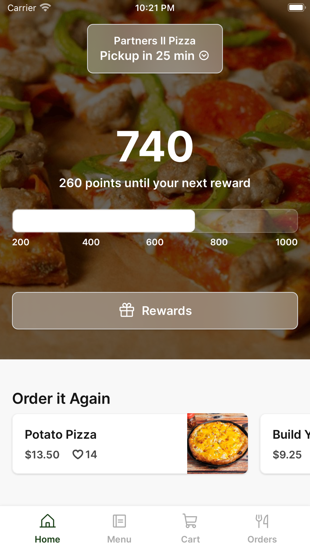 Partners II Pizza Fayetteville for iPhone - Download