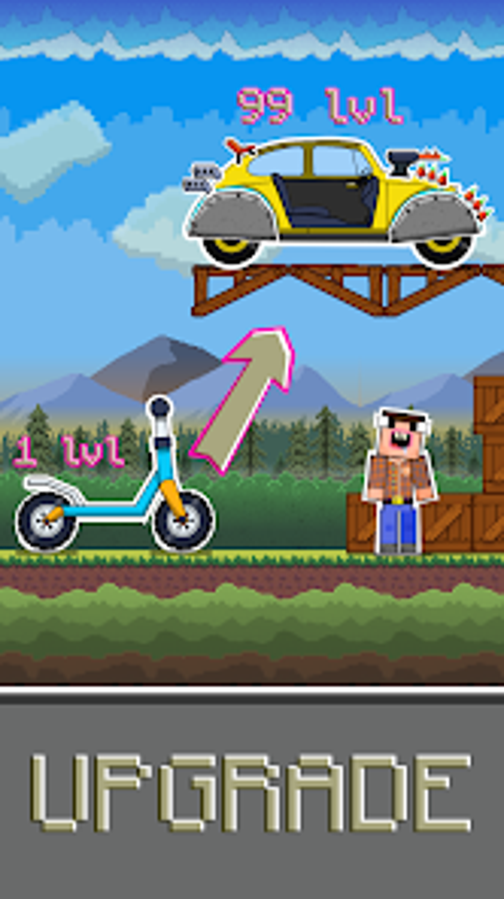Noob Wild Ride: 2D Racing Game para Android - Descargar