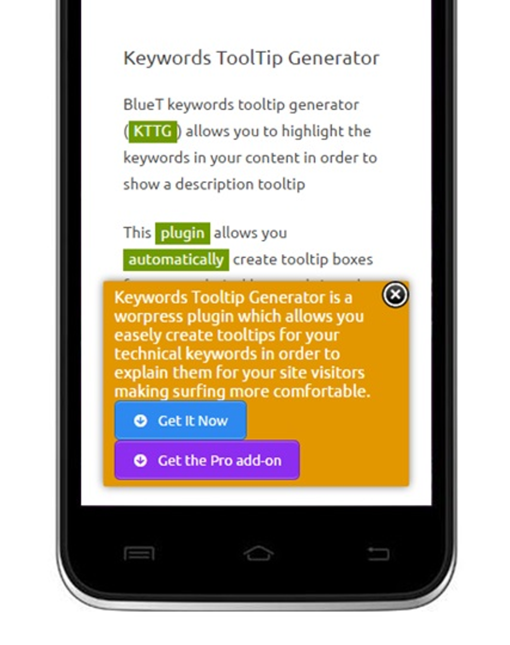 Tooltipy tooltips for WP pour WordPress - Télécharger
