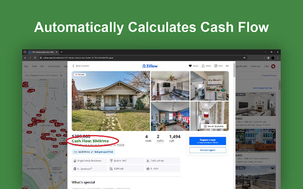 Super Simple Zillow Cash Flow Estimator para Google Chrome - Extensión Descargar
