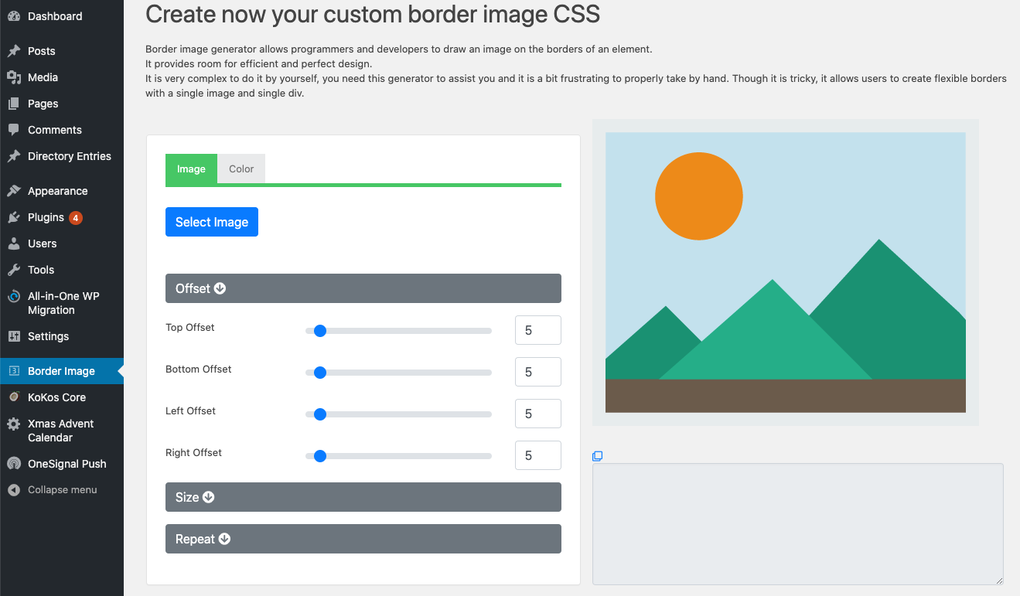 Border Image Plugin para WordPress - Descargar