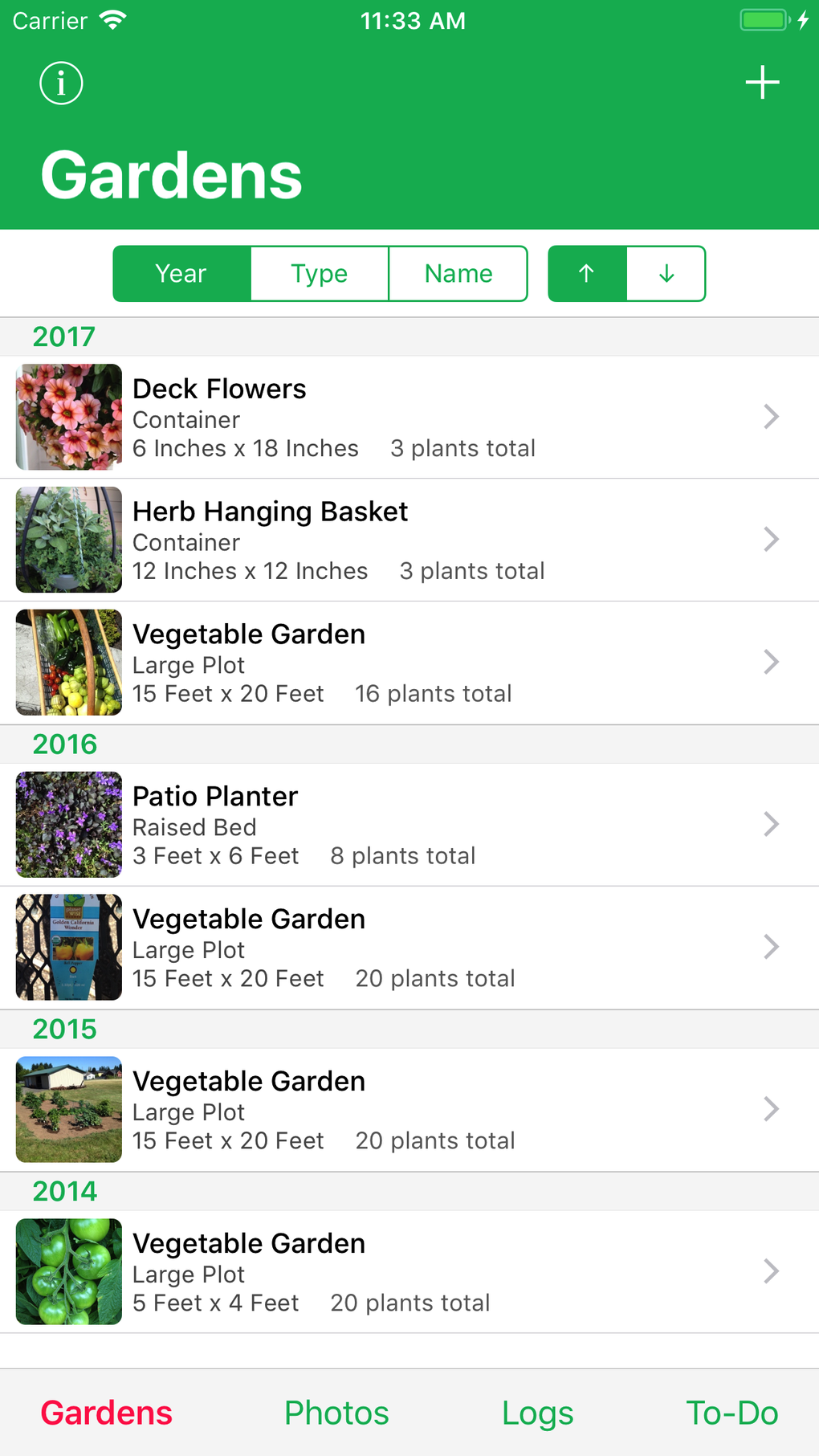 MyGarden Notebook para iPhone - Descargar