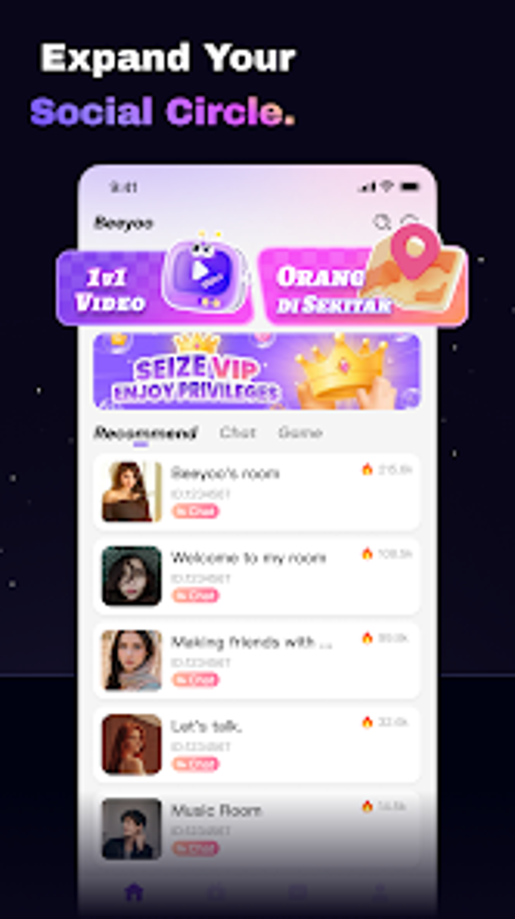 Beeyoo - Video Party Chat para Android - Descargar