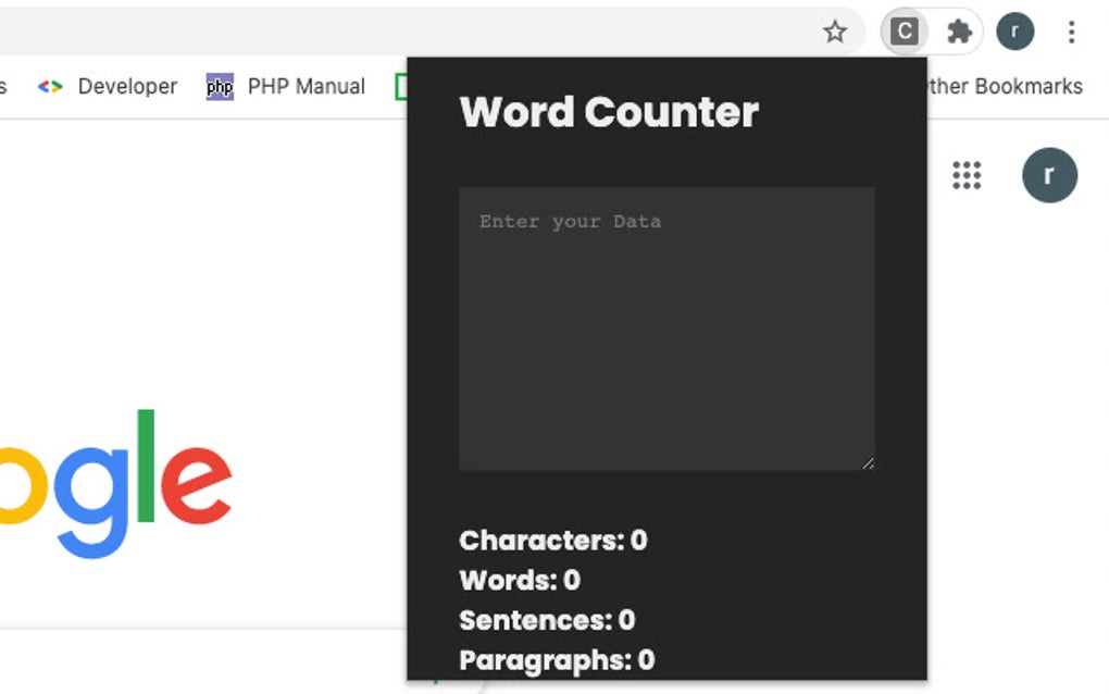 Word Counter for Google Chrome - Extension Download
