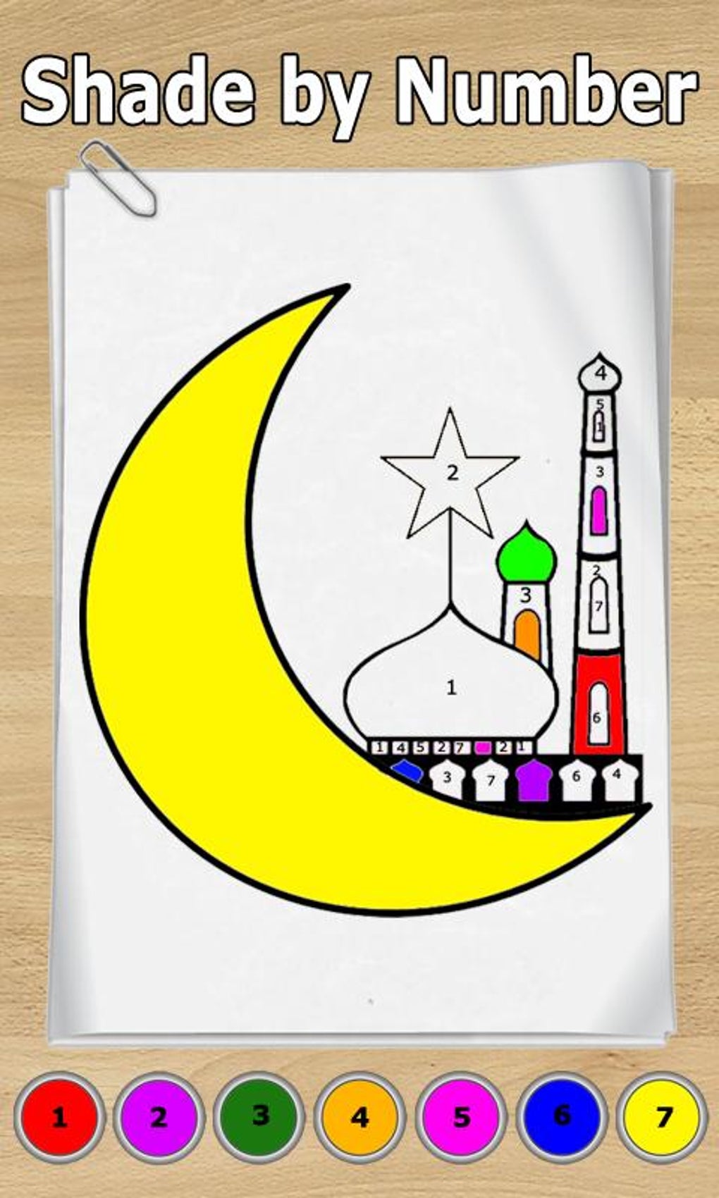 Islamic Color Number By Number Tap Paint By Number Pour Android 
