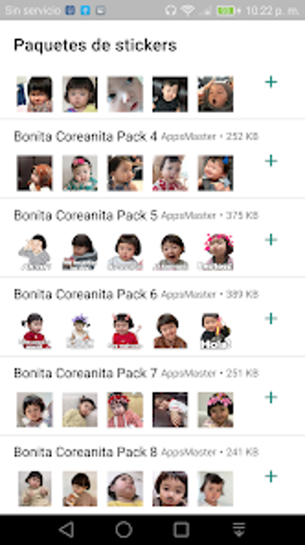Stickers Niña Coreana Pack para Android - Descargar