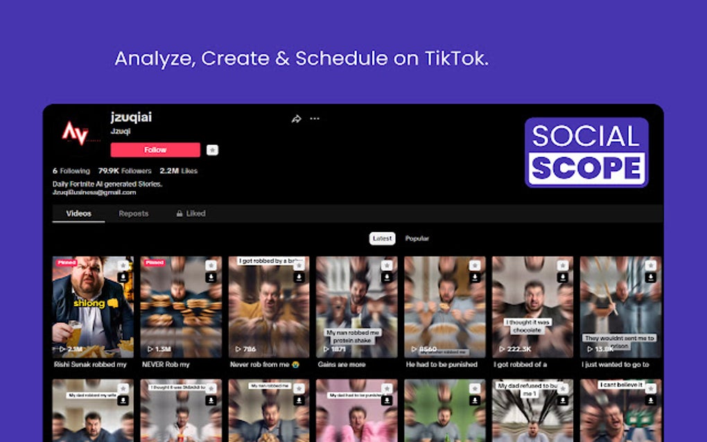 Socialscope Google Chrome 용 - 확장 프로그램 다운로드