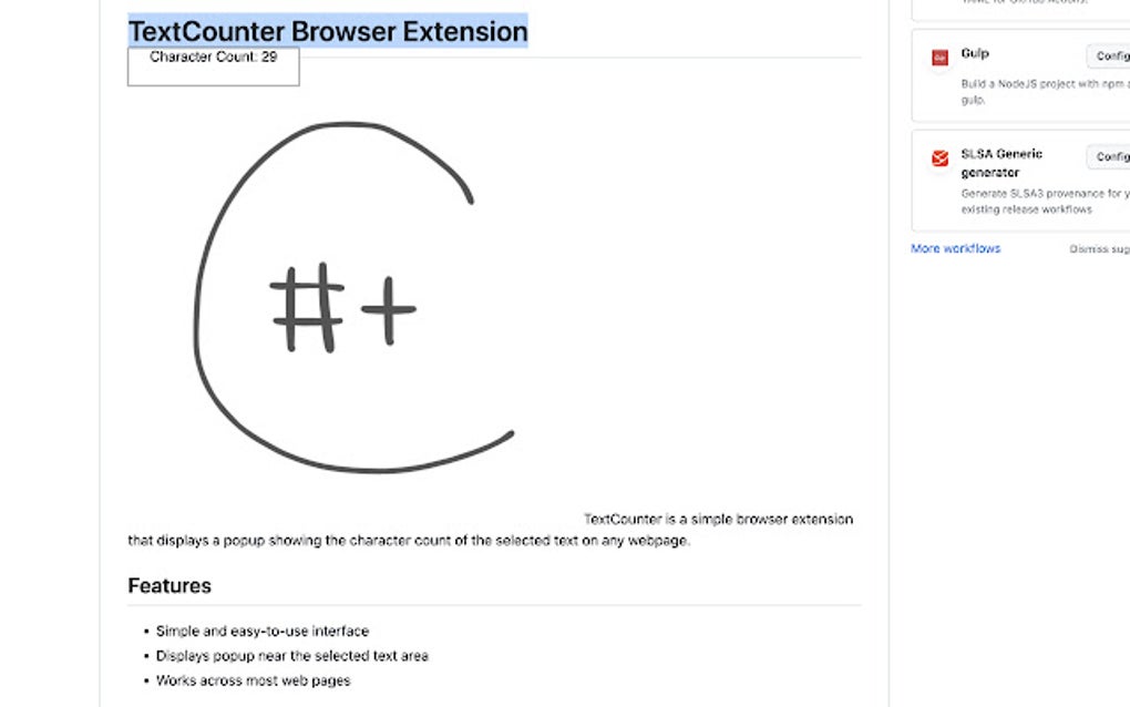 Text counter Google Chrome için - Eklenti İndir