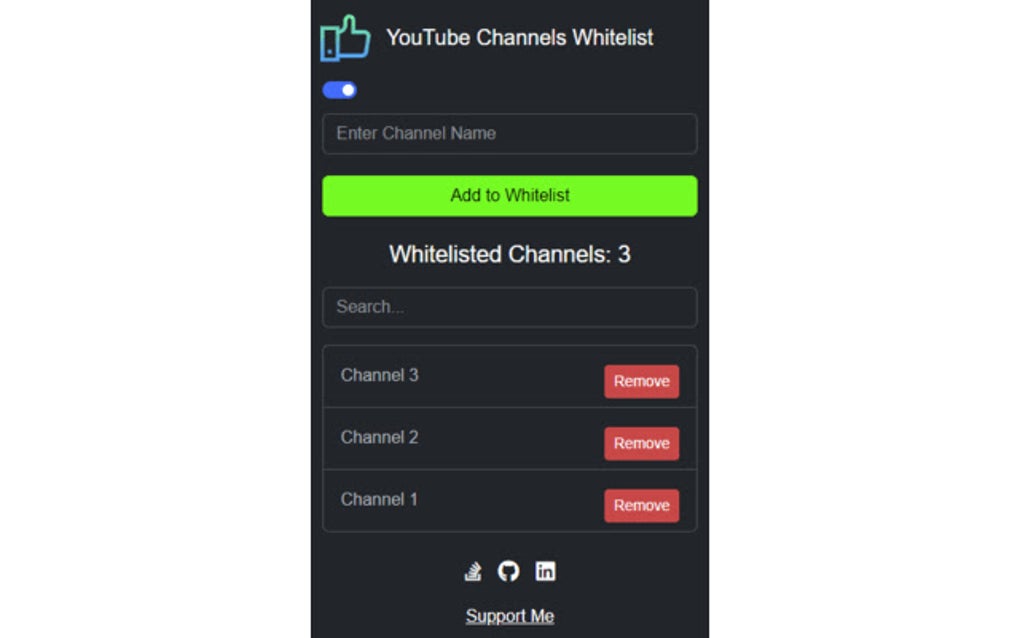 YouTube Channels Whitelist für Google Chrome - Erweiterung Download