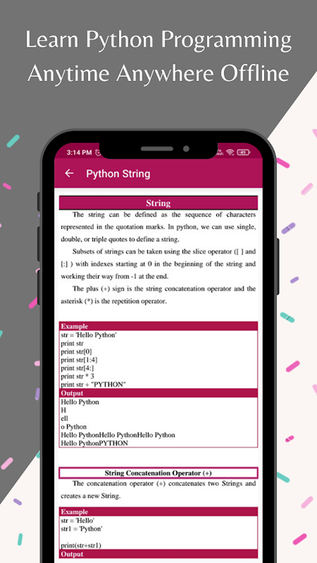 Learn Python Apk สำหรับ Android ดาวน์โหลด