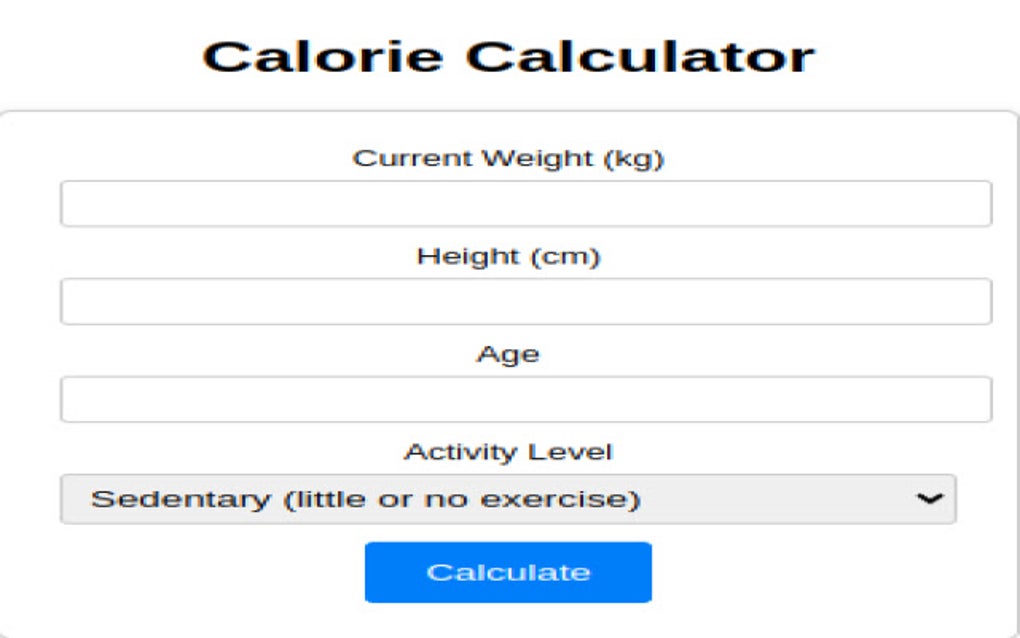 Calorie Calculator pour Google Chrome - Extension Télécharger