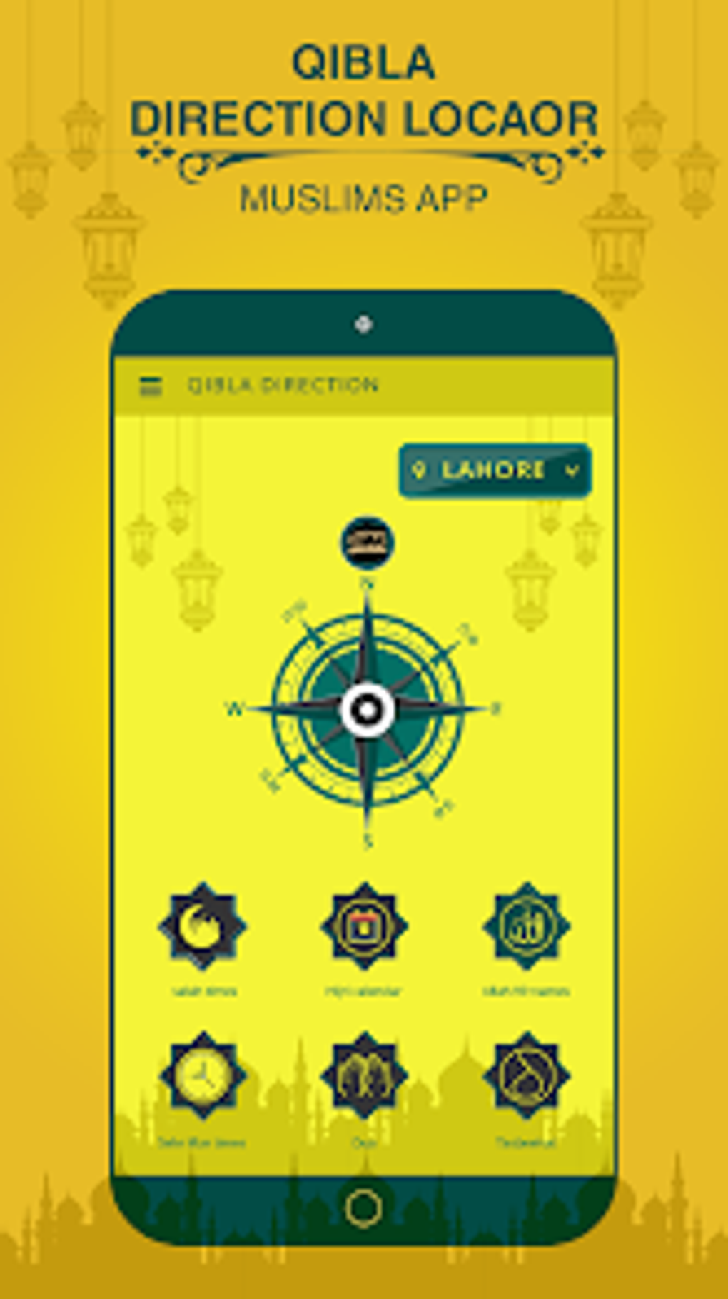 Kaaba Direction: Qibla Compass для Android — Скачать