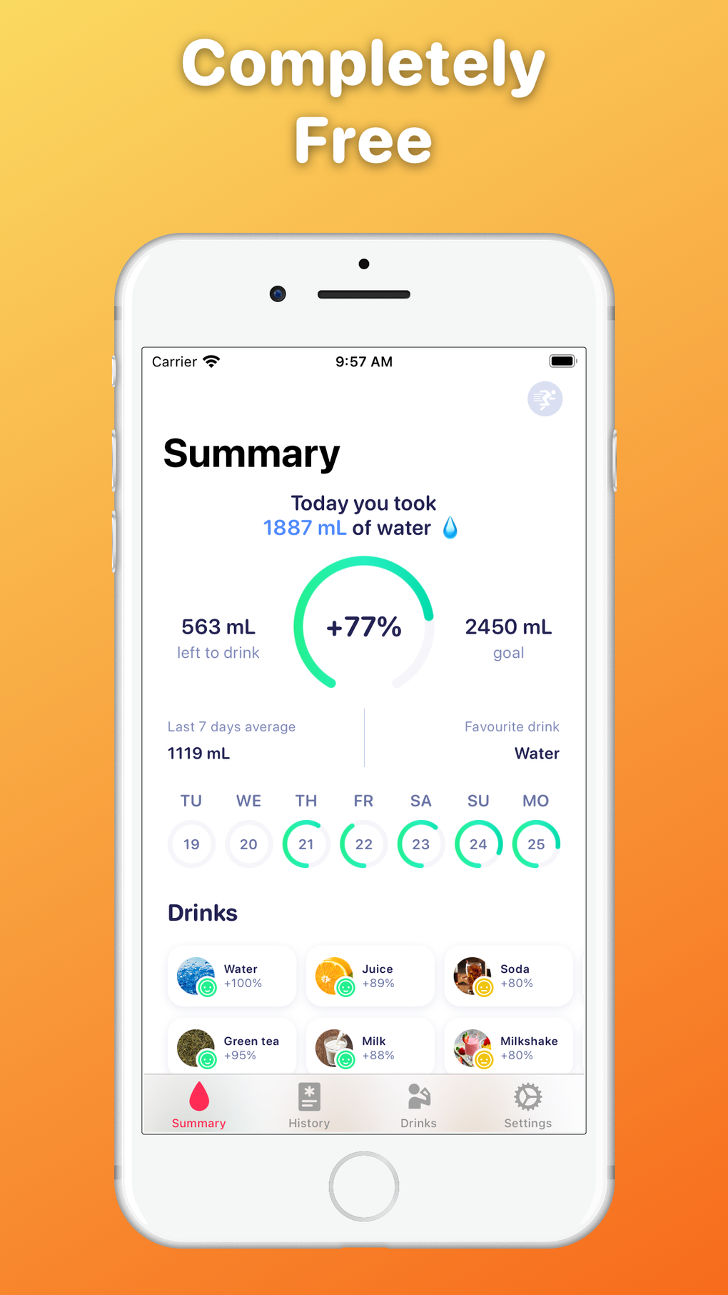 Water Tracker Drink Reminder per iPhone - Download
