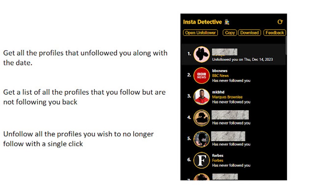 Unfollowers for Instagram - Insta Detective for Google Chrome ...