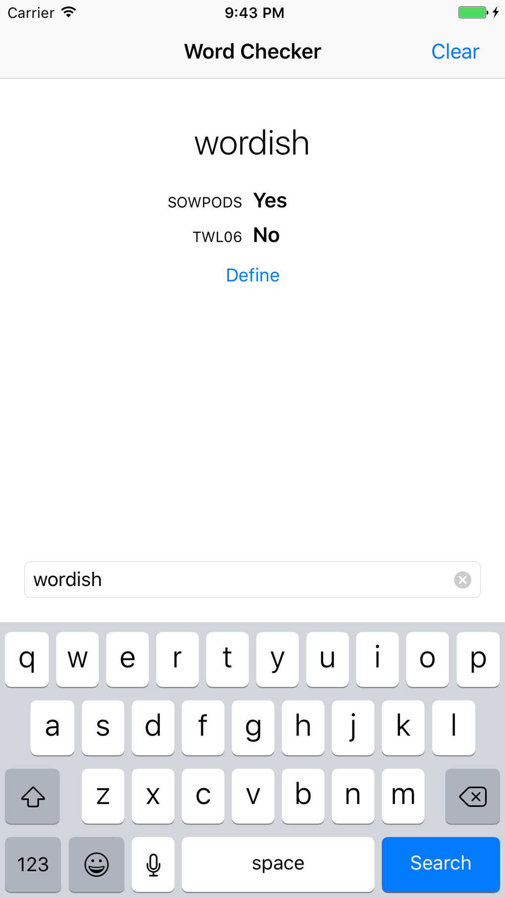 Za: Scrabble Word Lookup for iPhone - Download
