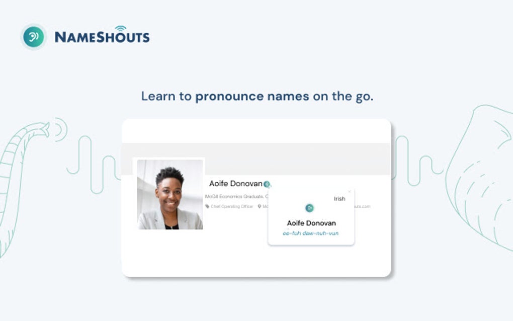 NameShouts - Name Pronunciation tool for Google Chrome - Extension Download