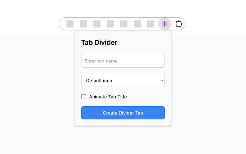 Tab Divider Extension for Google Chrome - Extension Download