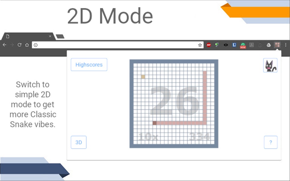 Swift Snake 3D [Popup] for Google Chrome - Extension Download