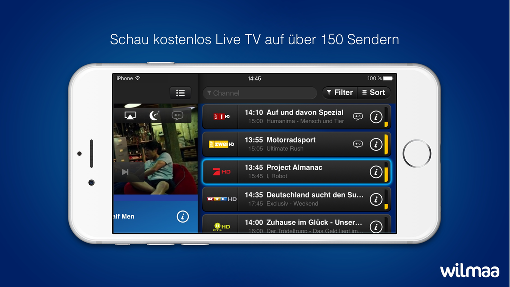 Wilmaa TV for iPhone - Download