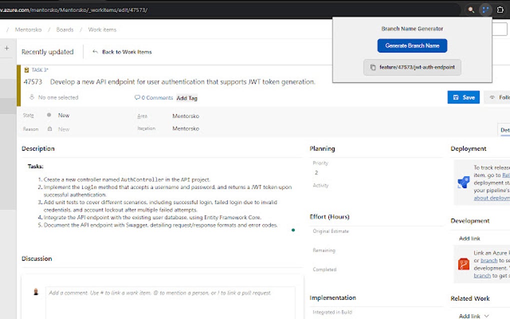 Branch Name Generator for Google Chrome - Extension Download