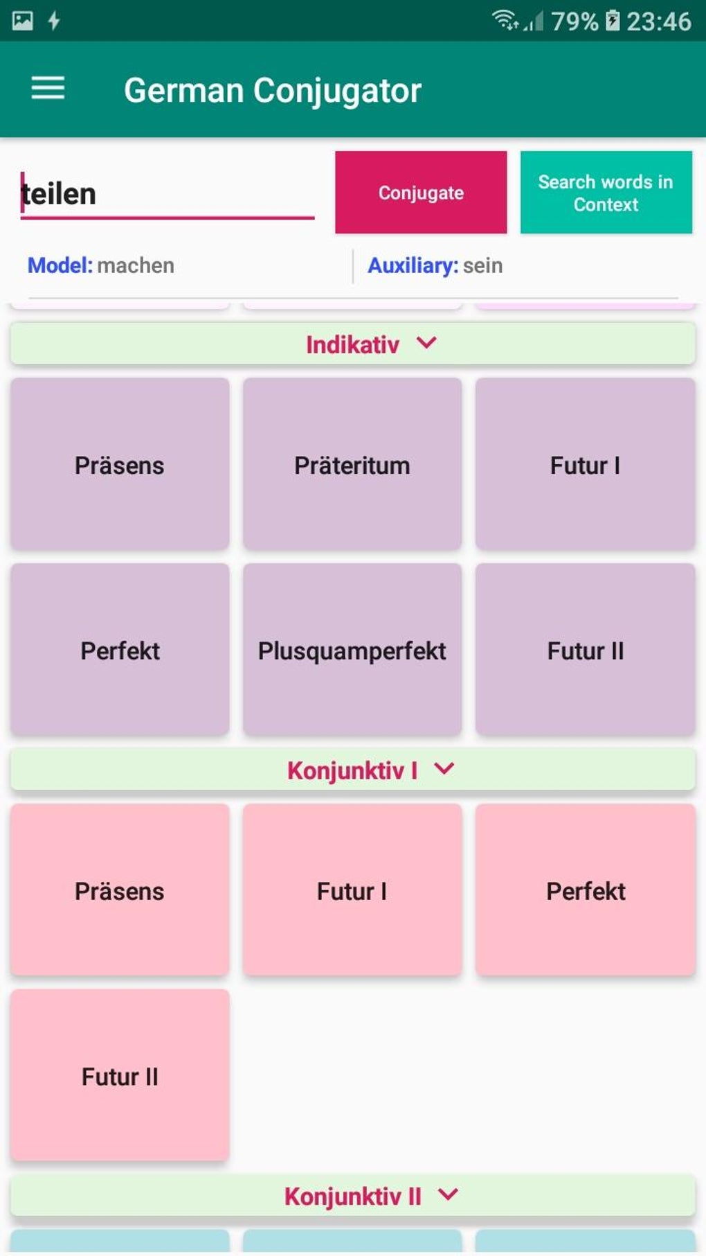 German Verb Conjugation For Android Download German Verb Conjugation For Android Download