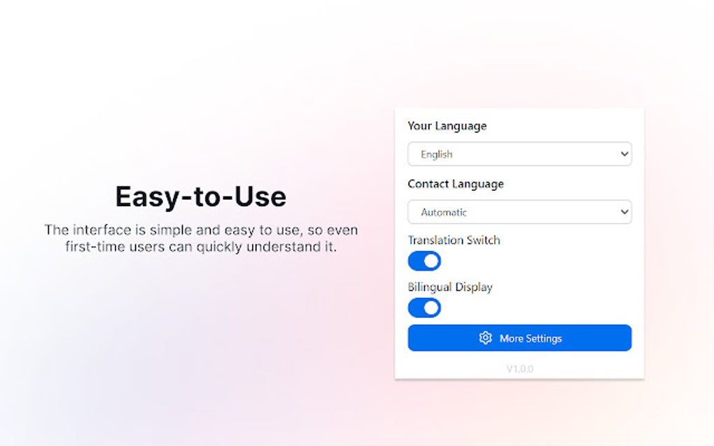 FB Messenger Translate Google Chrome 용 - 확장 프로그램 다운로드