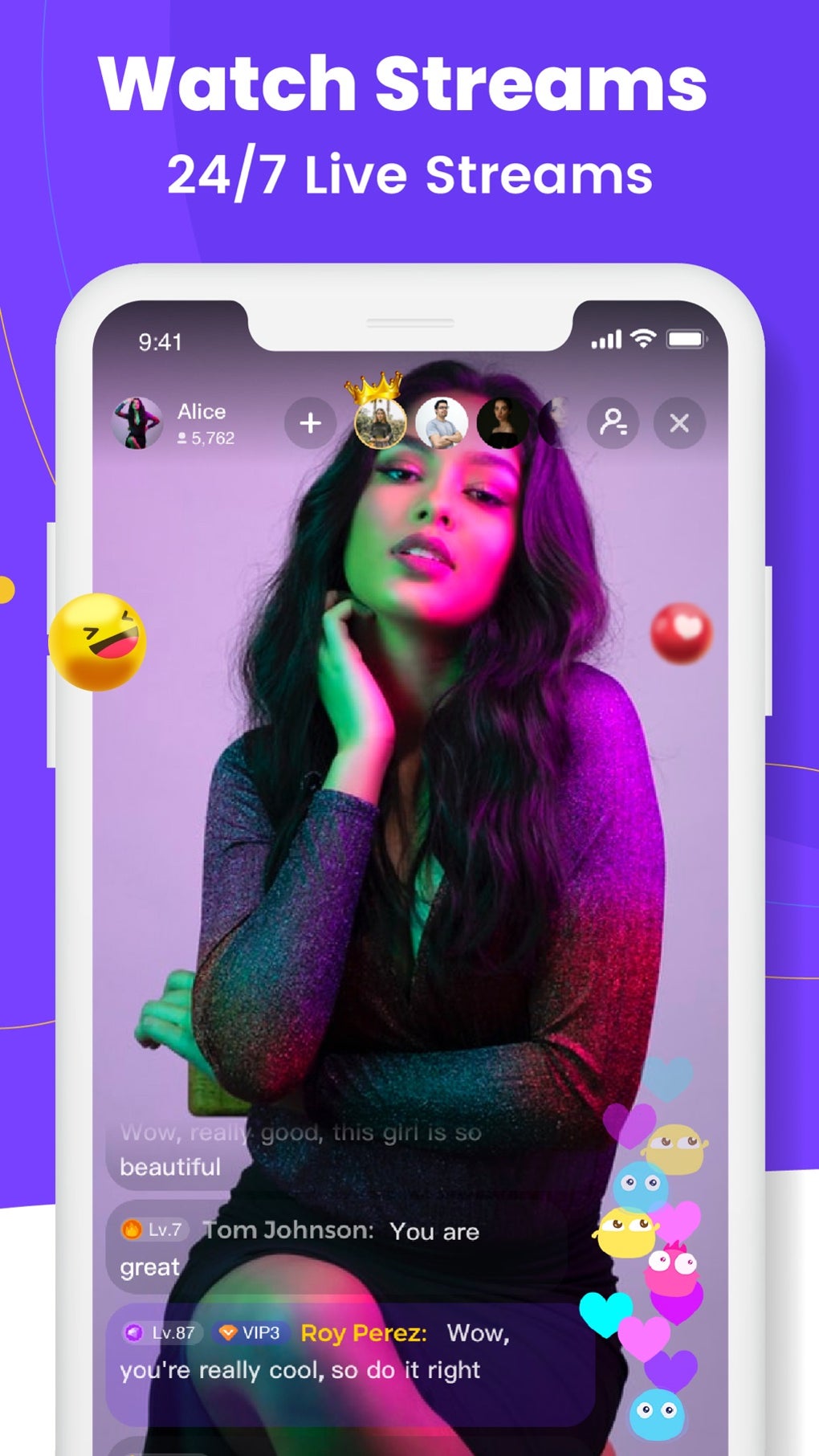 Uplive-Live Stream Go Live para iPhone - Descargar