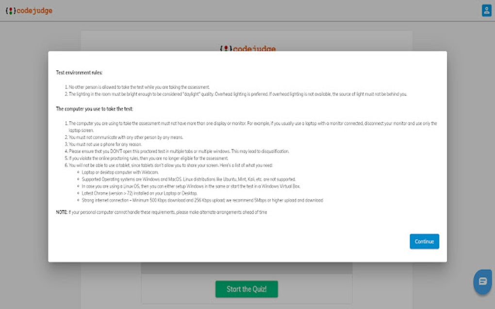 Codejudge Proctoring para Google Chrome - Extensión Descargar
