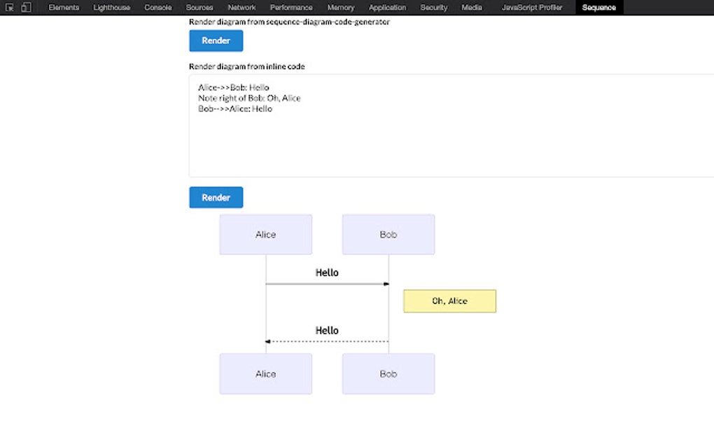 Sequence Diagram Viewer for Google Chrome - Extension Download