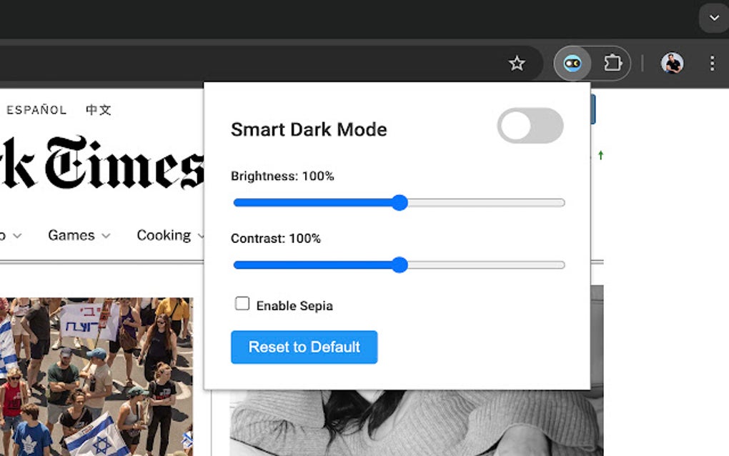 Smart Dark Mode cho Google Chrome - Tiện ích mở rộng Tải về