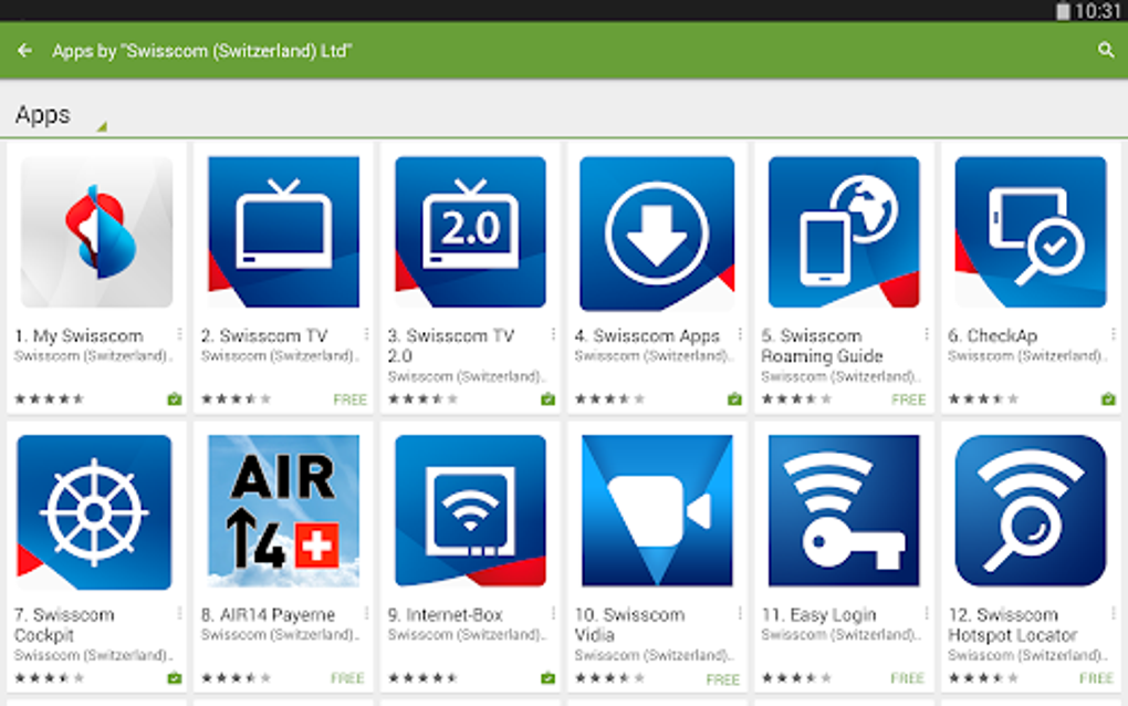 Swisscom Apps für Android - Download