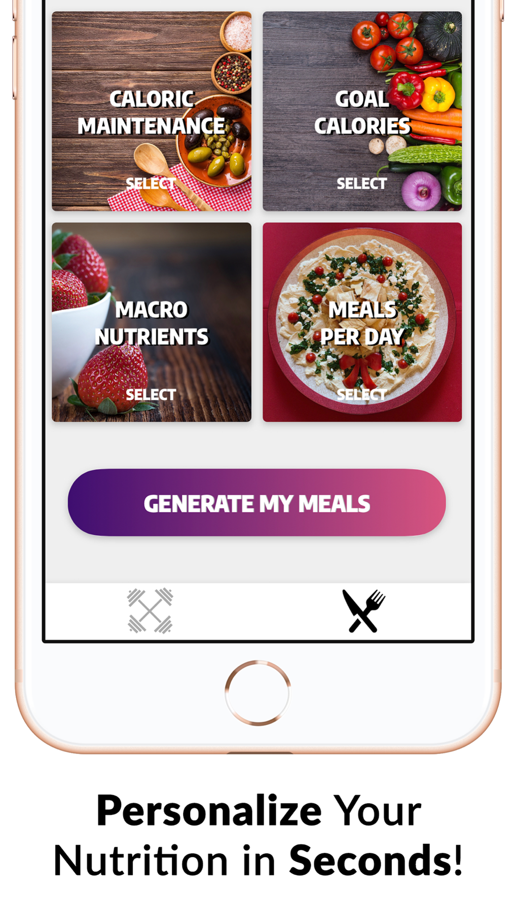 Exerprise Workout Meal Planner for iPhone - Download