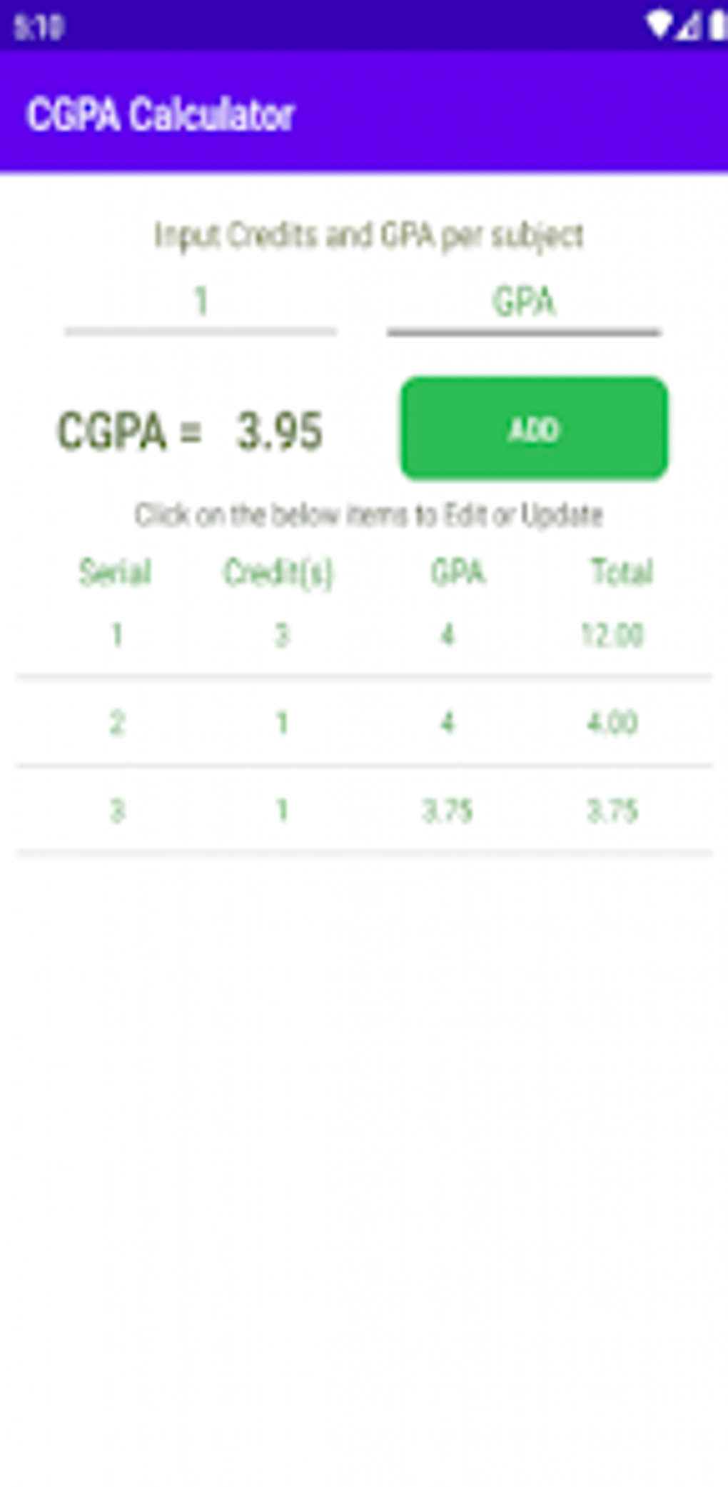 Android 용 CGPA Calculator - 다운로드