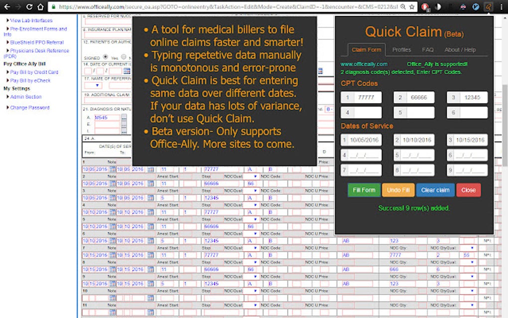 Quick Claim for Google Chrome - Extension Download