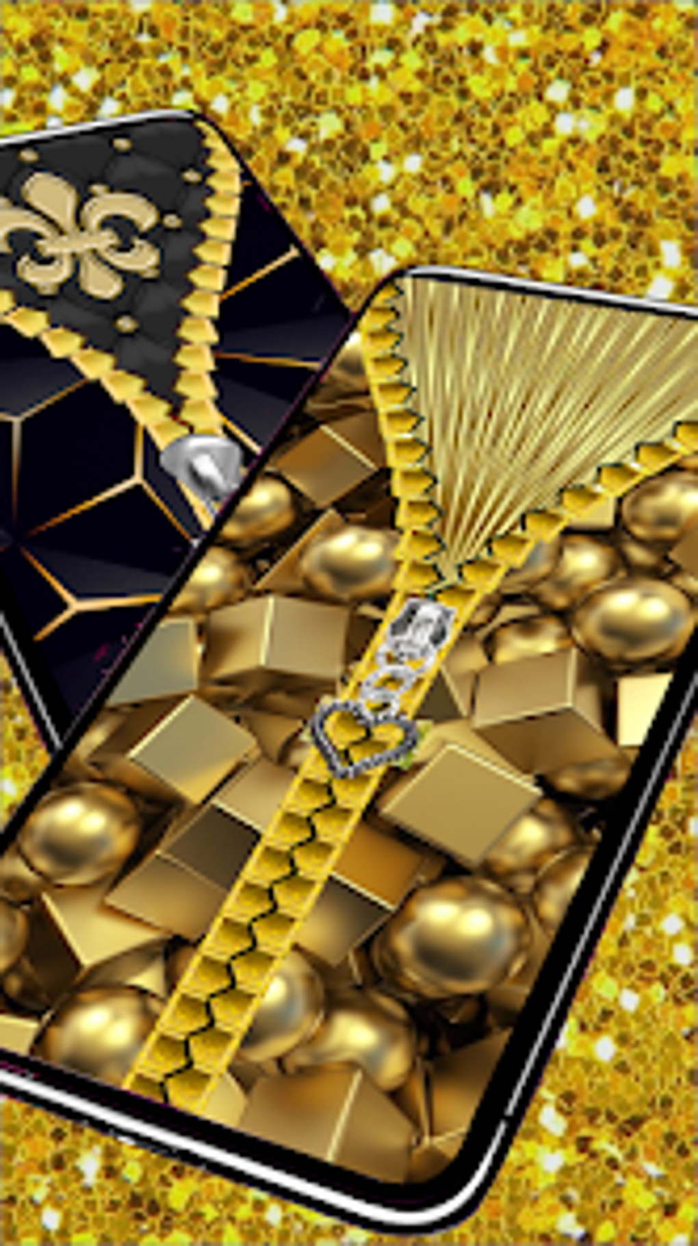 Gold Zipper Screen Lock para Android - Download