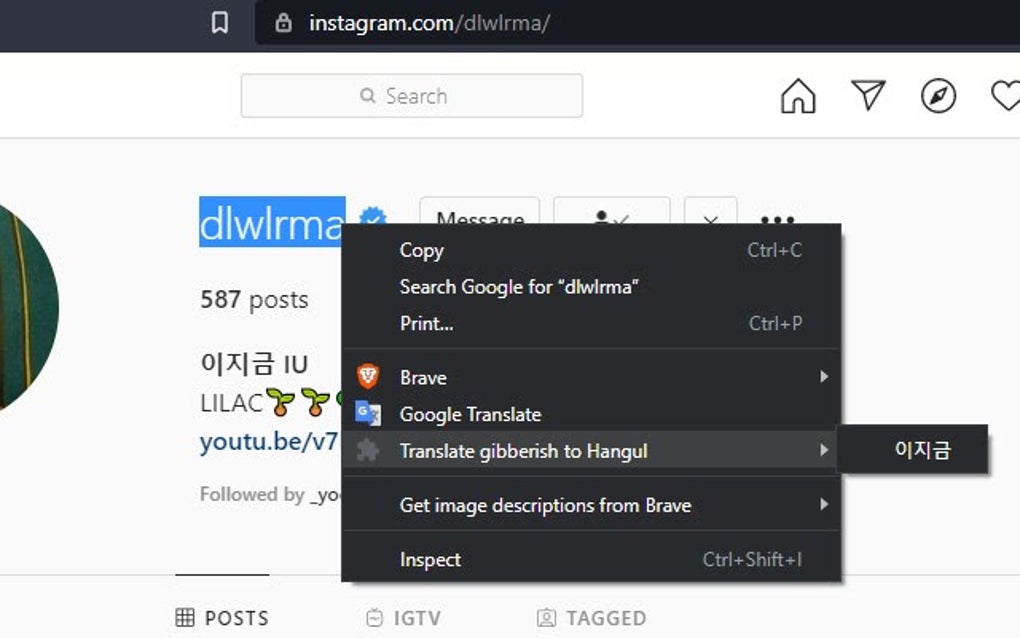 Gibberish to Hangul Translator for Google Chrome - Extension Download