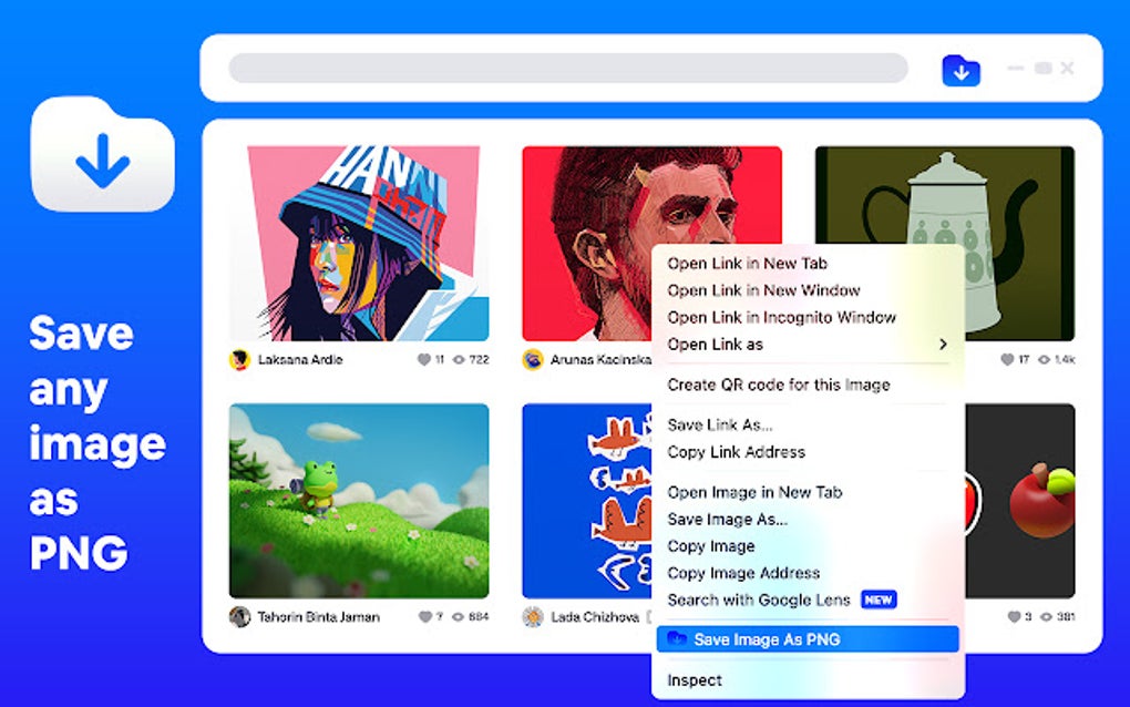 Save Image As PNG for Google Chrome - Extension Download