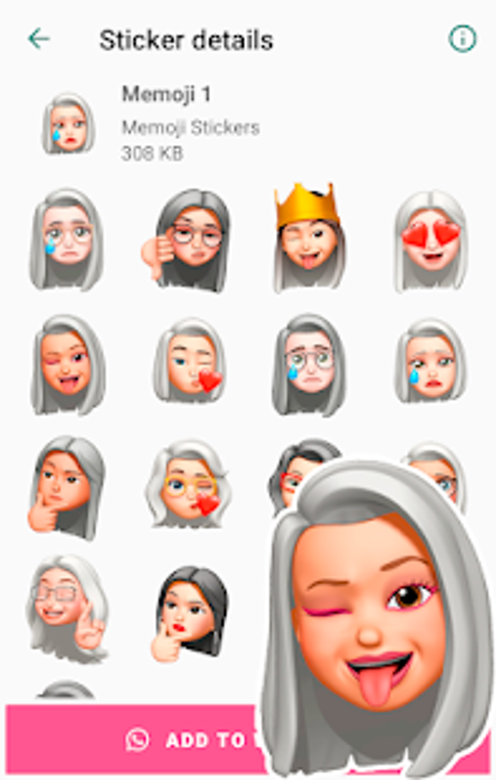 Memoji Stickers for WhatsApp - WAStickerApps für Android - Download