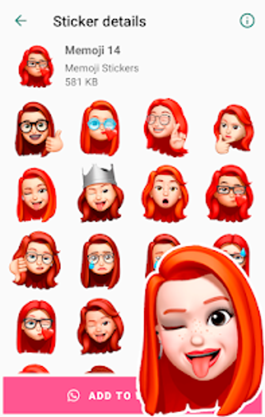 Memoji Stickers for WhatsApp - WAStickerApps für Android - Download