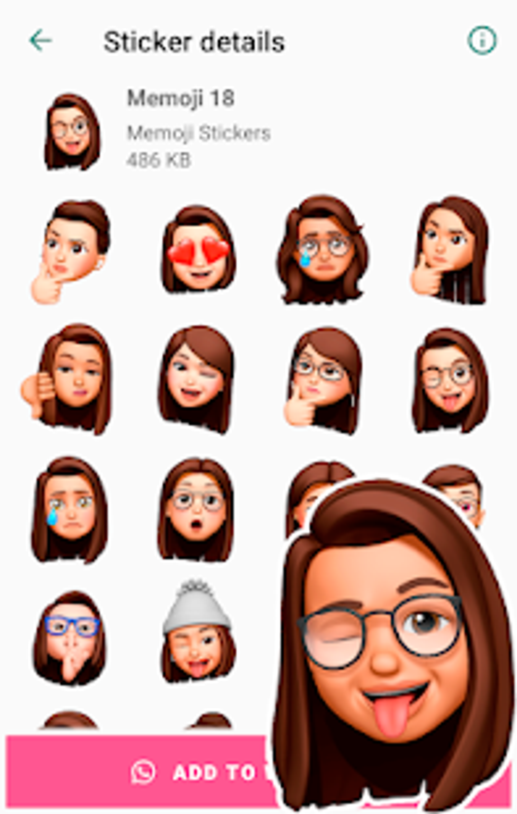 Memoji Stickers for WhatsApp - WAStickerApps für Android - Download