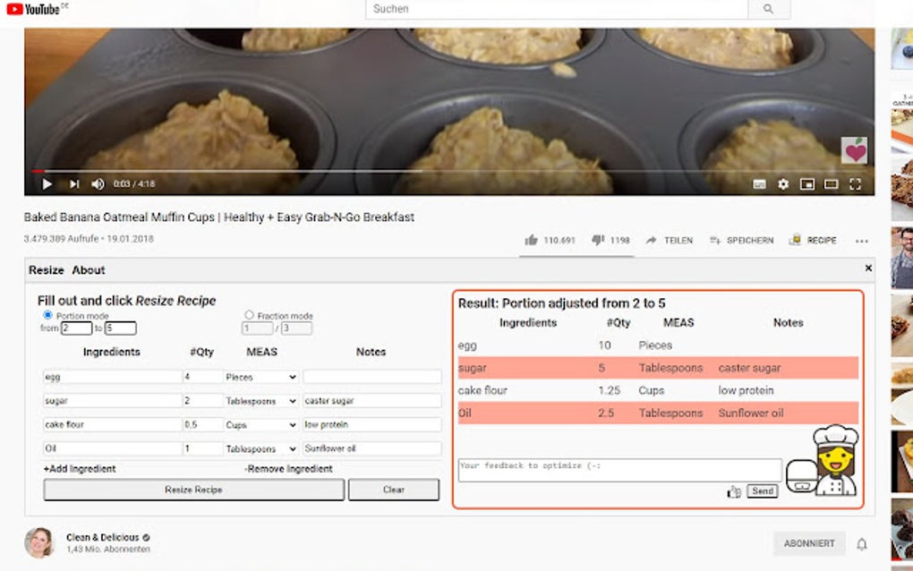 Recipe Helper Google Chrome için - Eklenti İndir