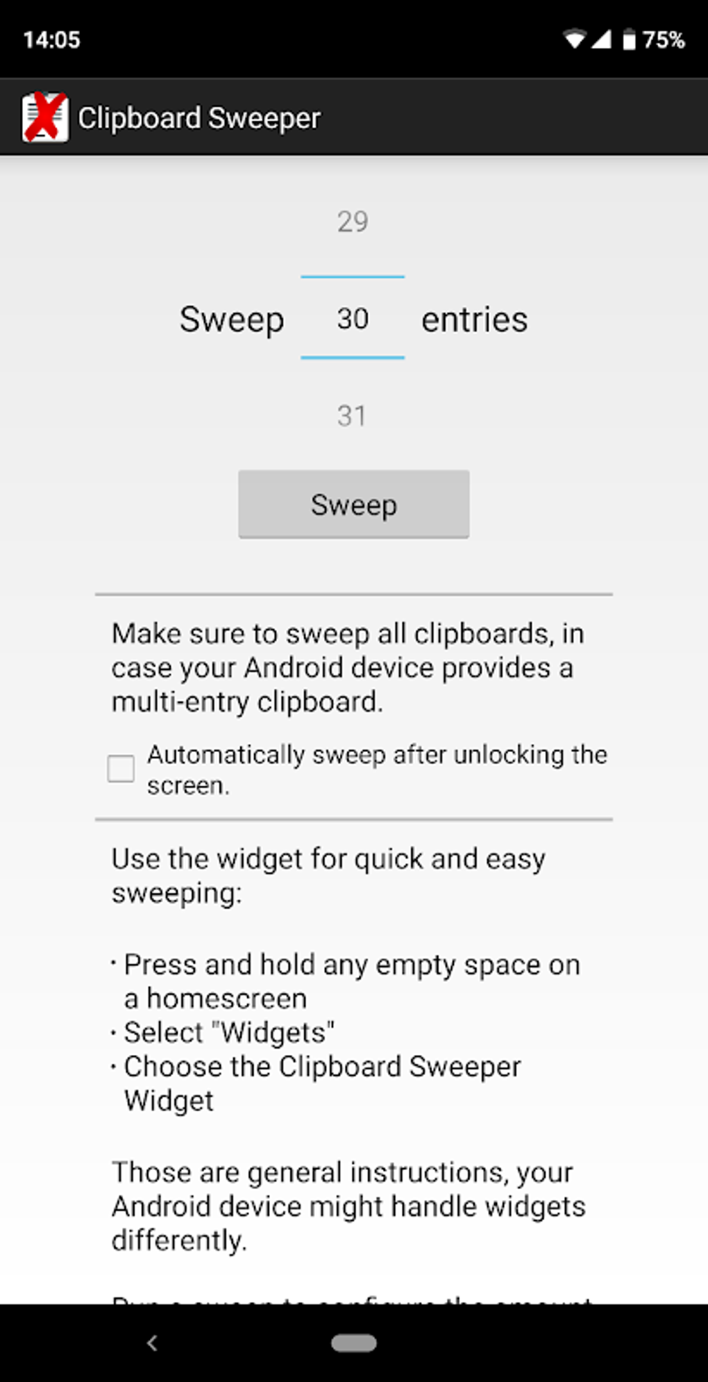 Clipboard Sweeper APK For Android Download