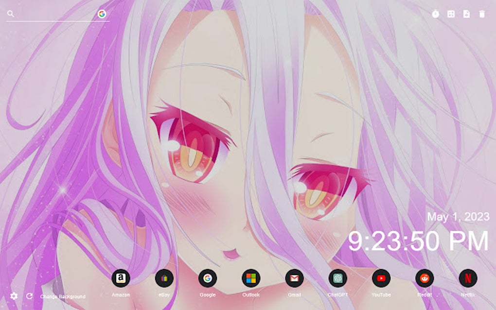 Anime Girl Wallpaper New Tab for Google Chrome - Extension Download